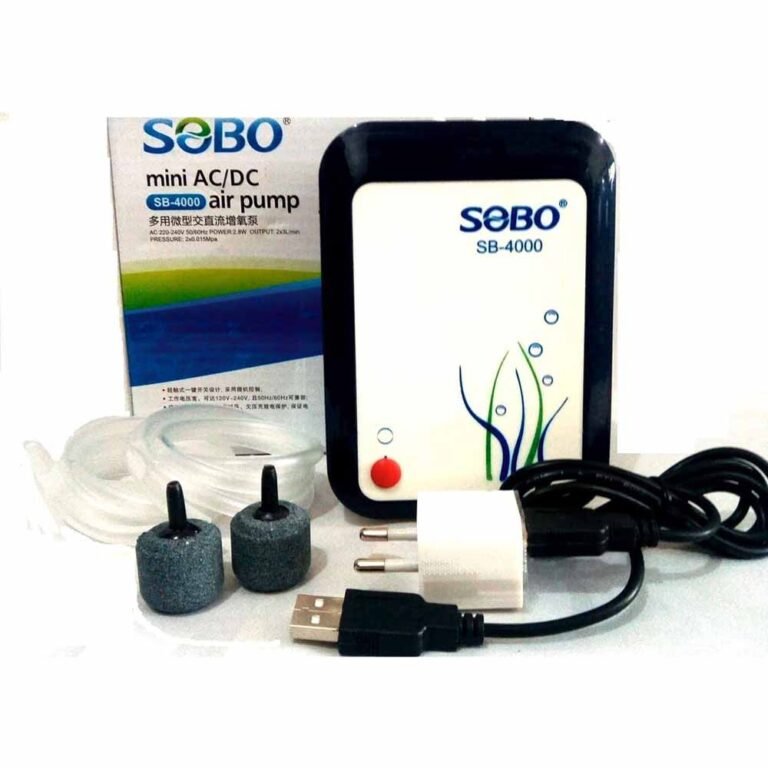 (HRR) Sobo SB-4000 Air Pump (2×3 L/min & 2.8W) – SNK Aqua Pets | Live ...
