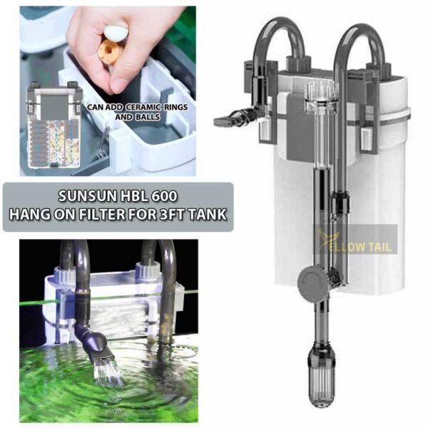 (DC) SunSun XBL-300 Hang-On Filter (300 L/H & 30cm & 5W) – SNK Aqua ...