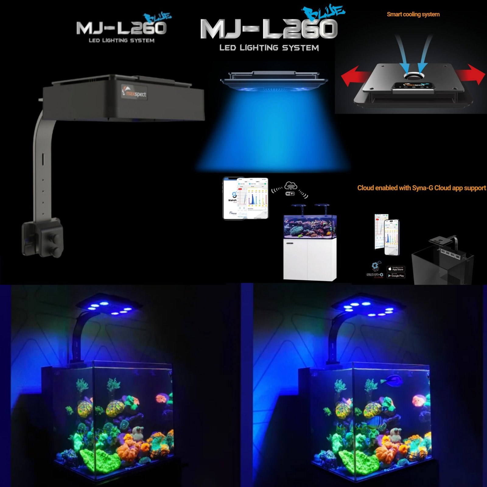 (ML)MAXSPECT MJ-L260 LED Light (63W ) – SNK Aqua Pets | Live Aquarium ...