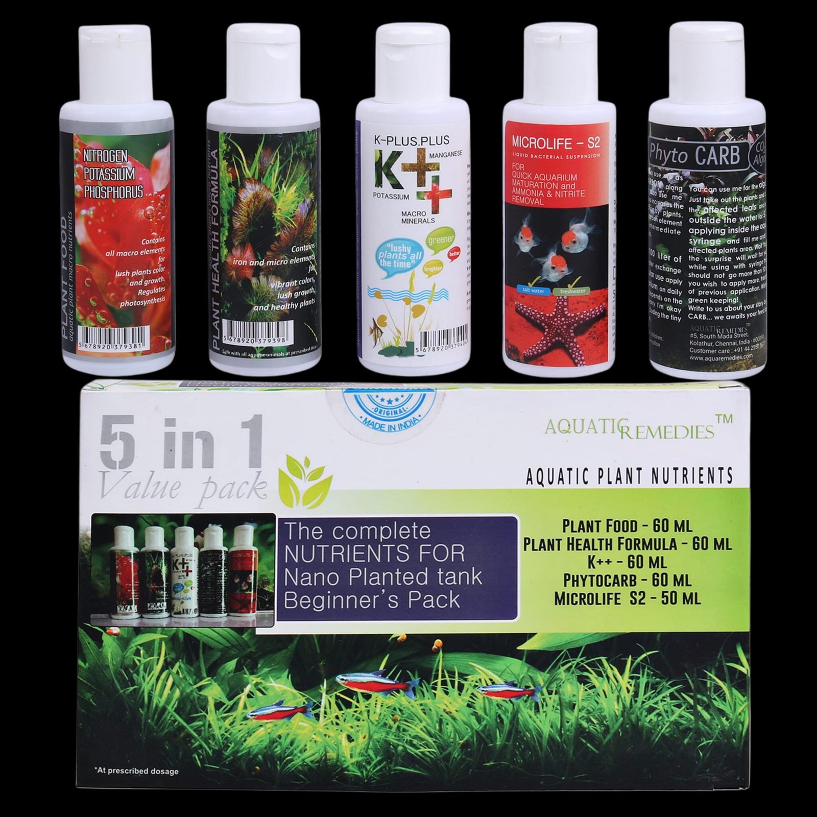 [Fertilizer] Plant Beginner Pack – All-in-One Set (5 Bottles × 60 ml ...