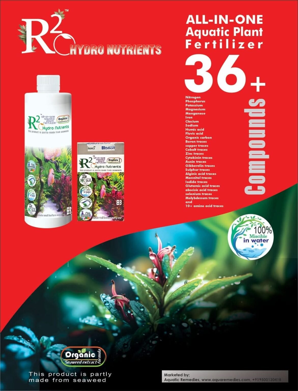 [Fertilizer] R2O All-in-One Plant Fertilizer (140 ml & 500 ml) (Aquatic ...